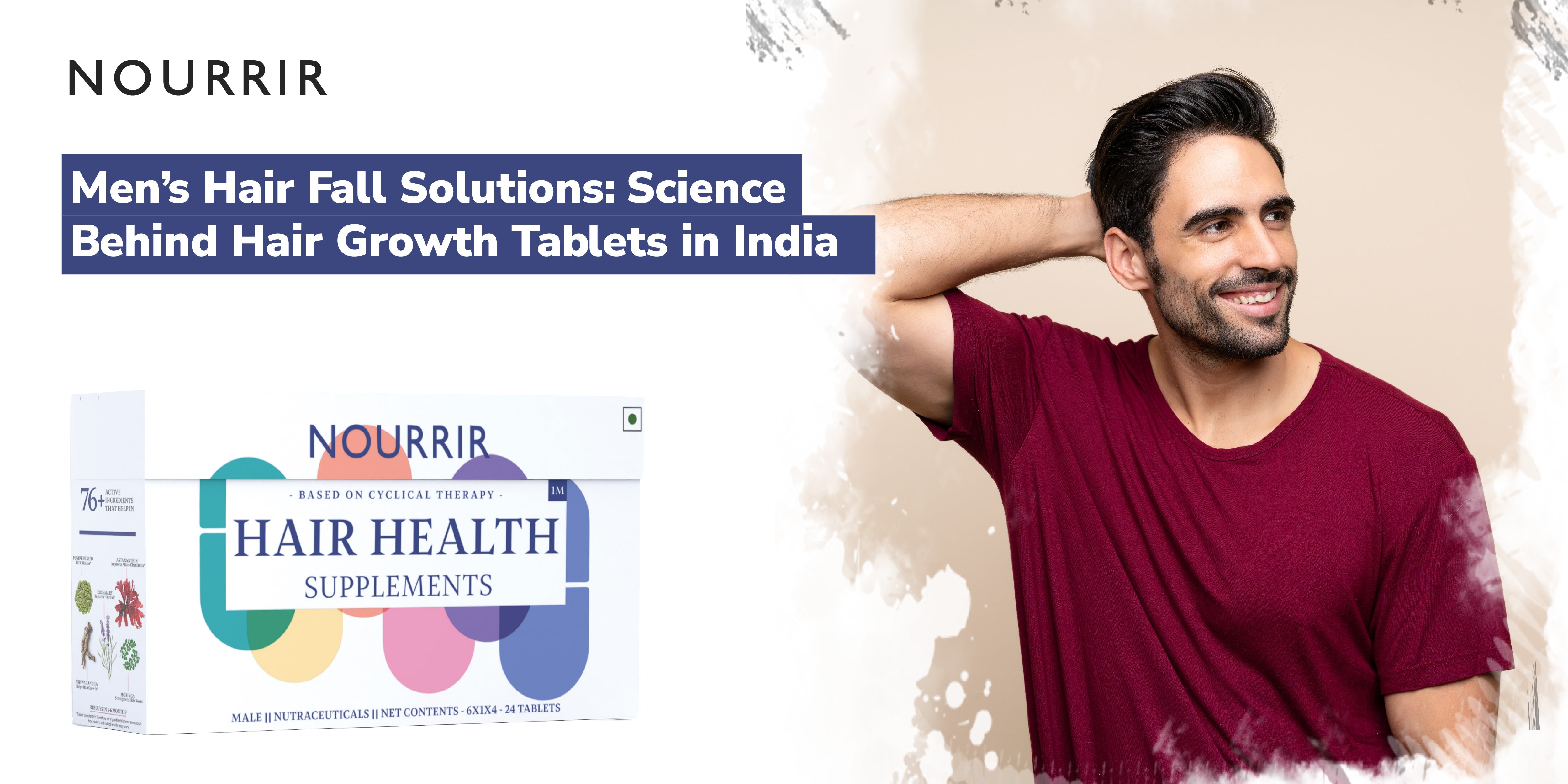 Men's Hair Fall Solutions: Science Behind Hair Growth Tablets in India ...